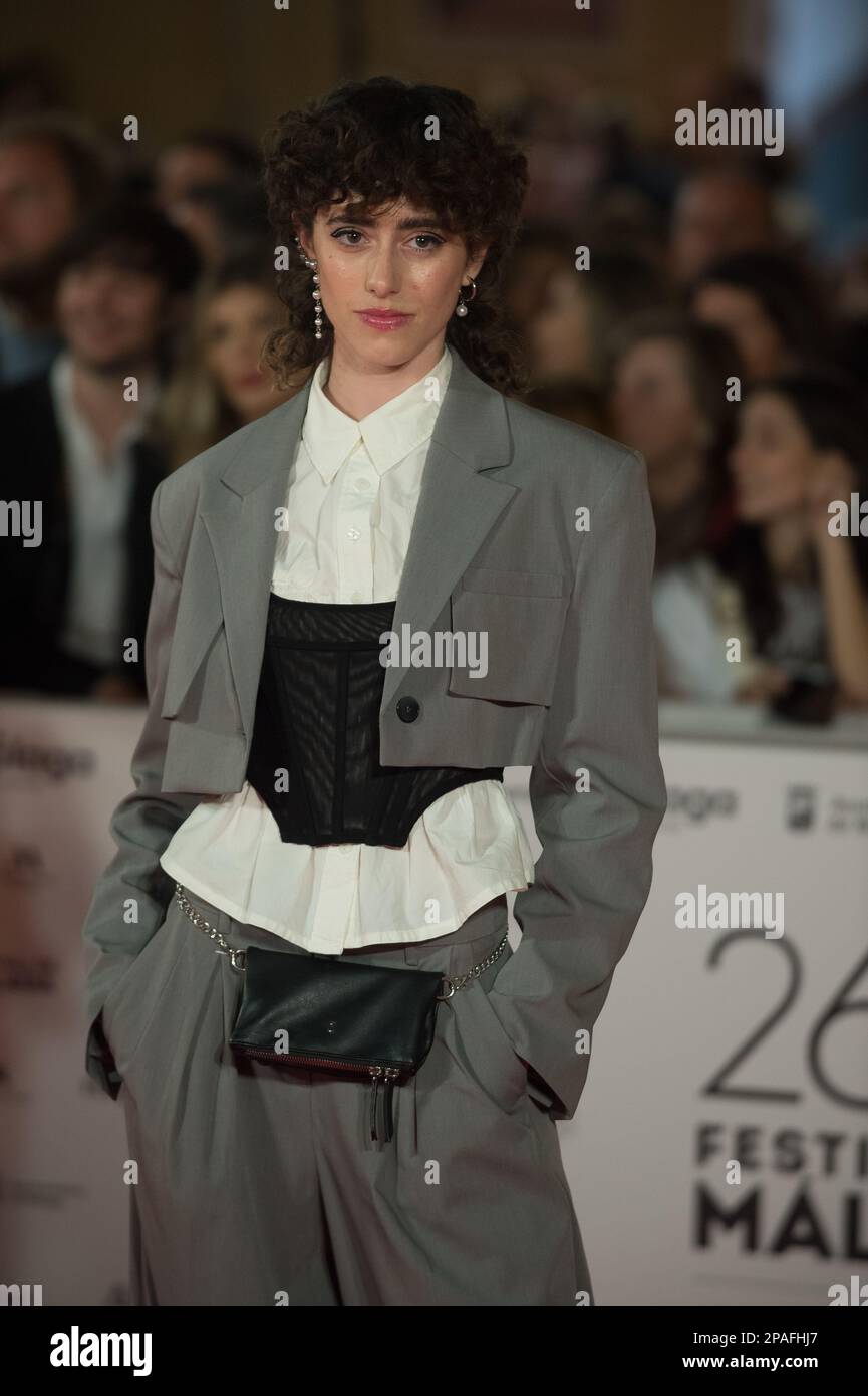 Malaga, Spain. 11th Mar, 2023. Spanish actress Abril Montilla poses on ...