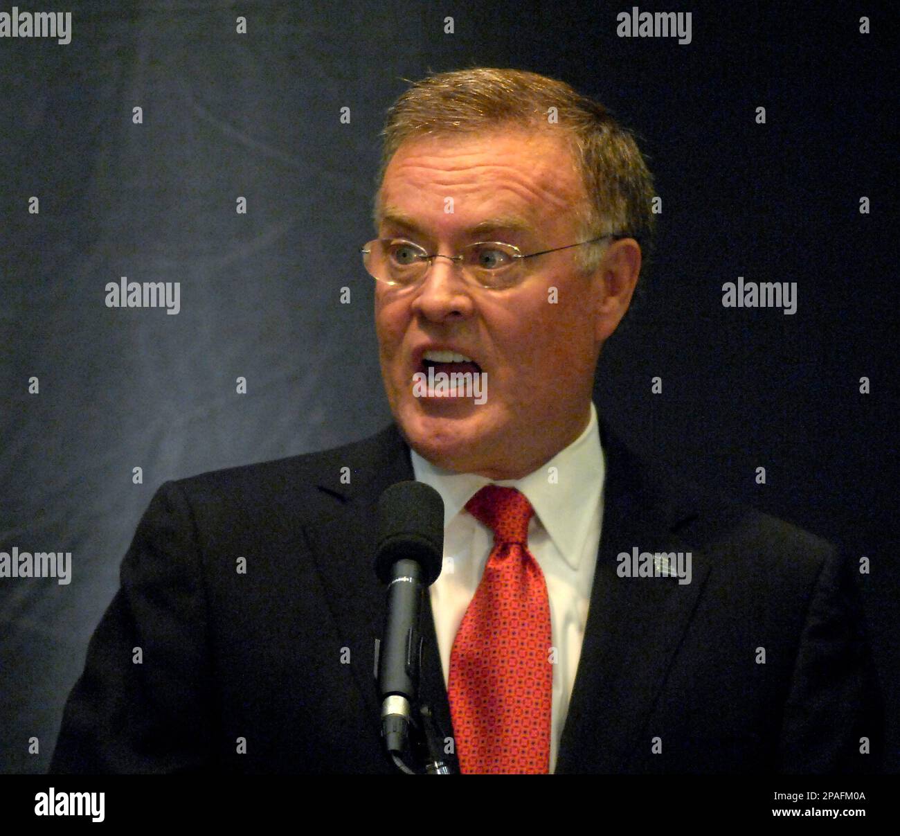 Bank of America Corp. chief executive Ken Lewis speaks during a speech ...