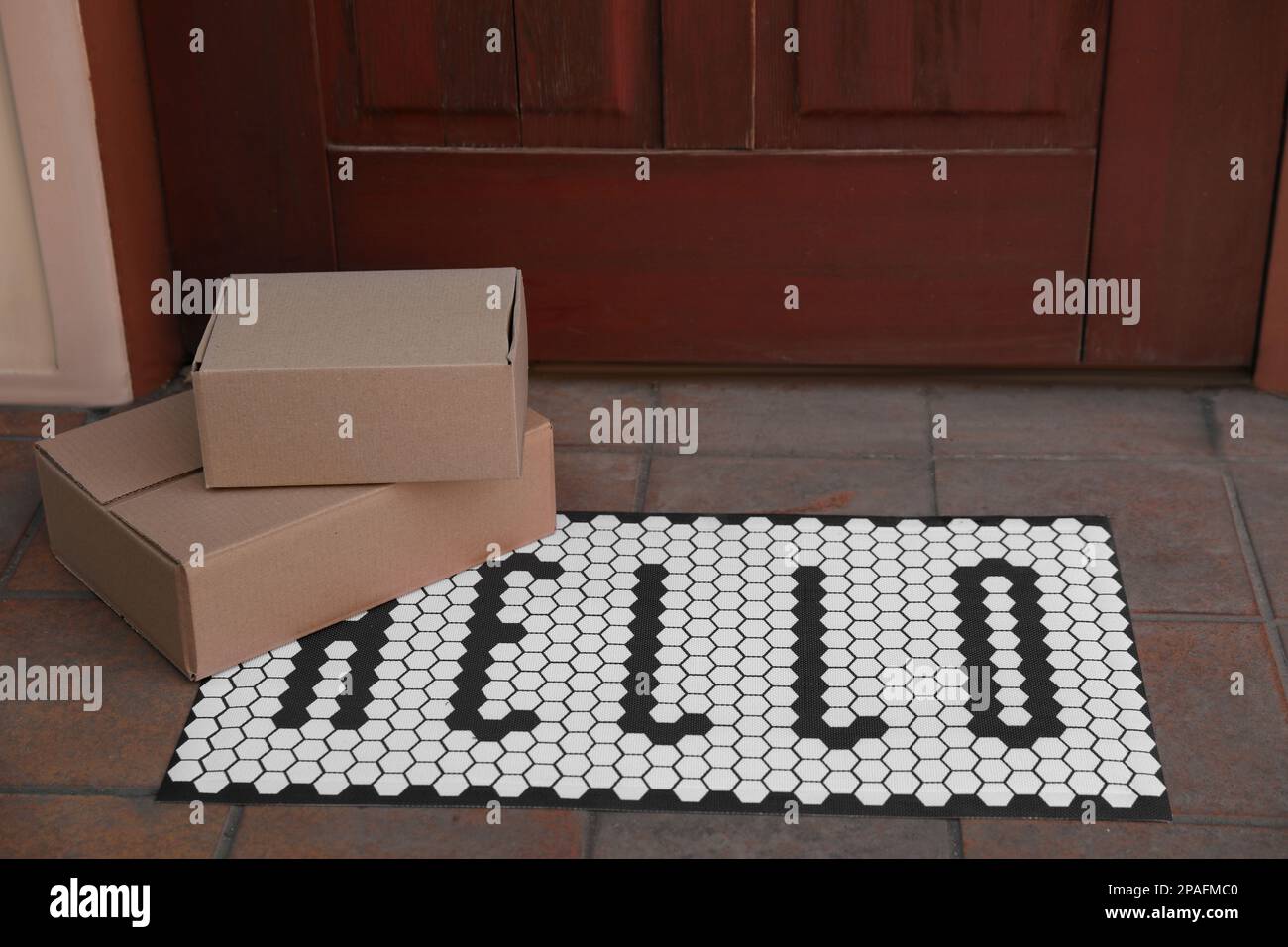 Welcome boxes hi-res stock photography and images - Alamy