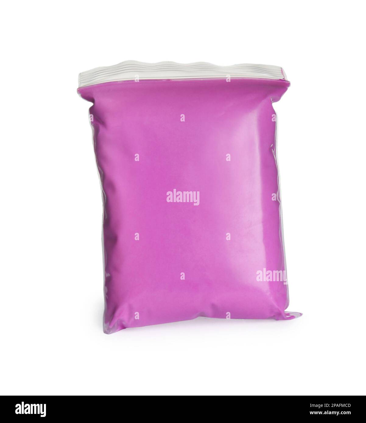Package of purple play dough isolated on white Stock Photo - Alamy