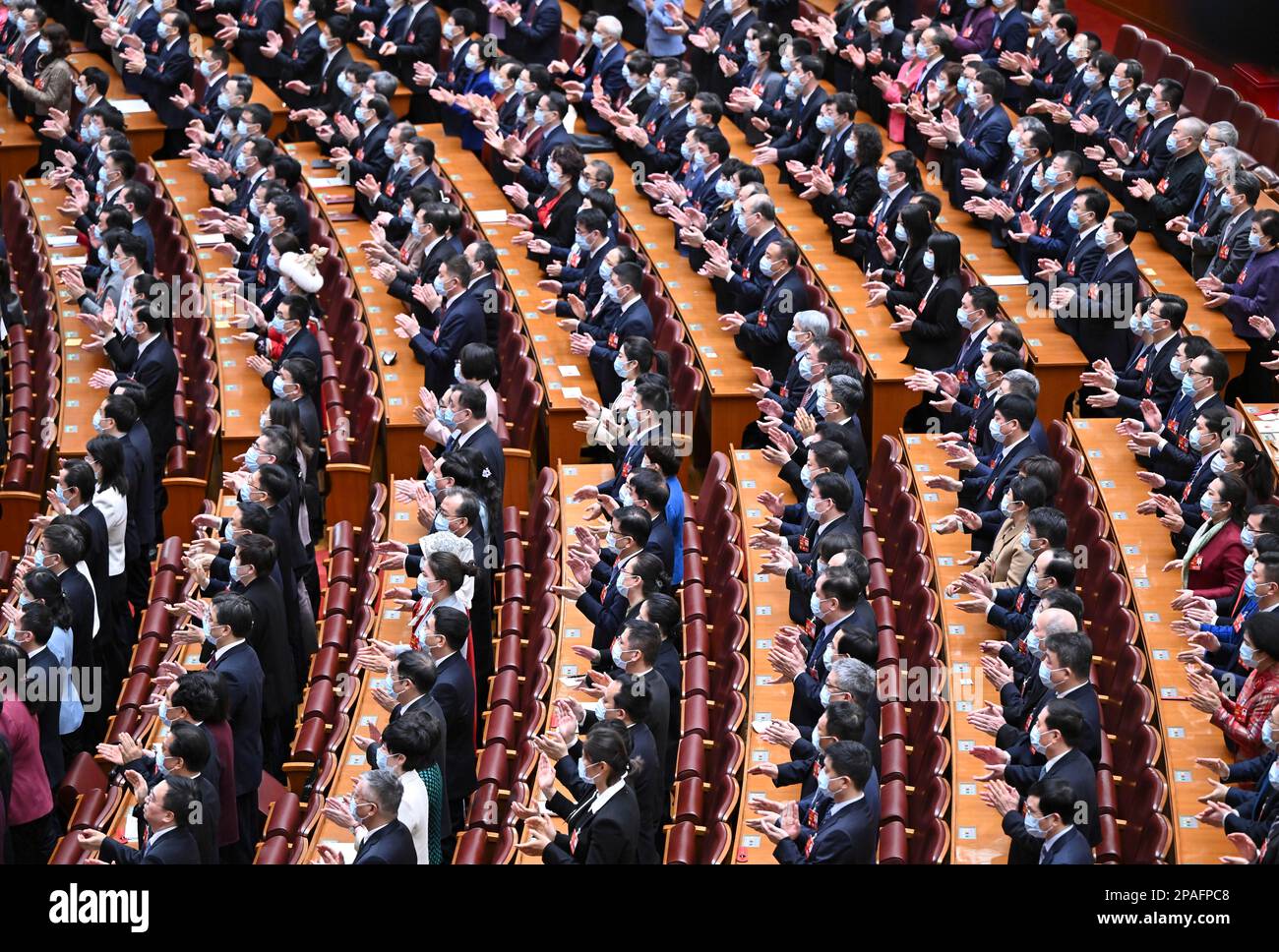 Beijing, China. 12th Mar, 2023. The fifth plenary meeting of the first ...
