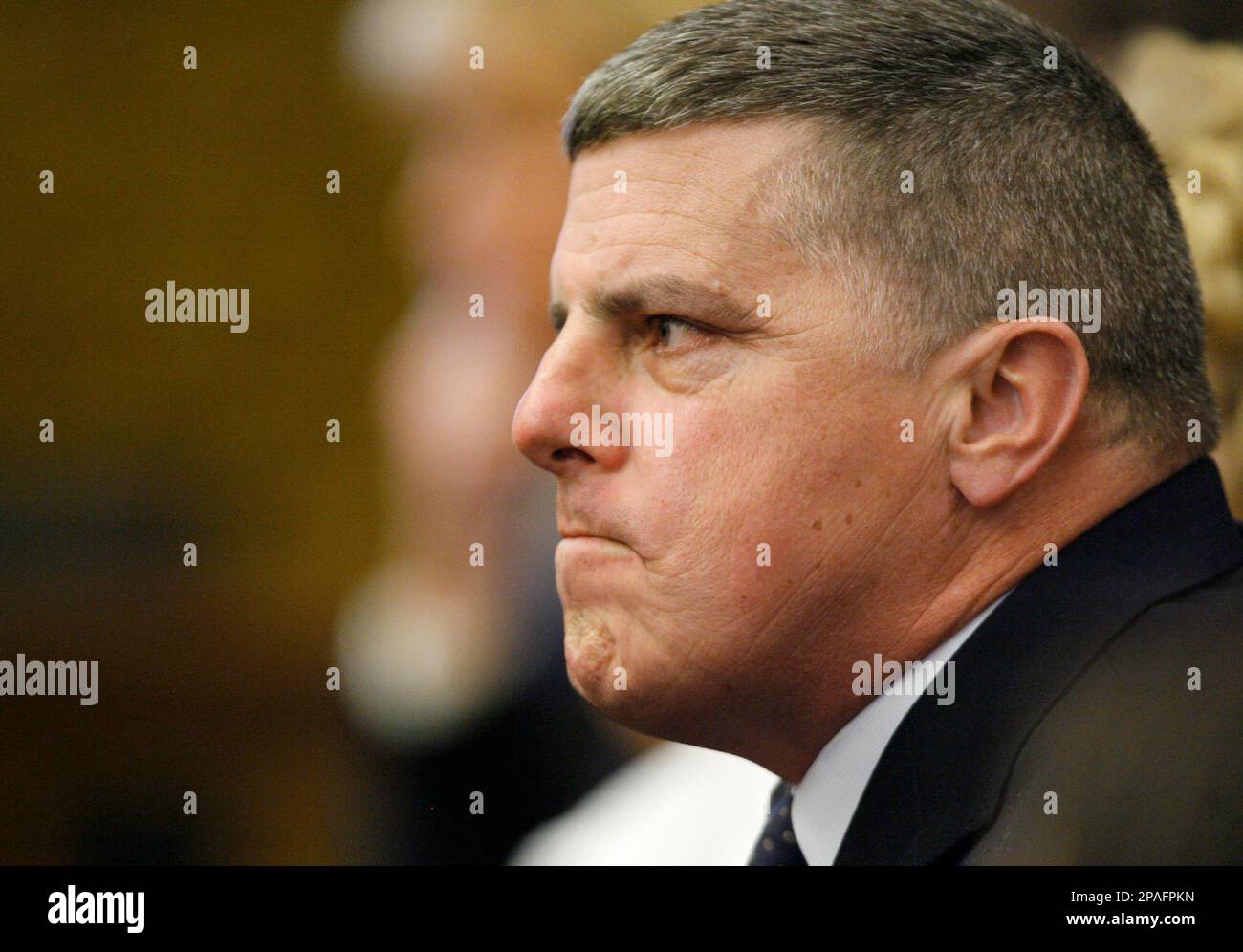 Ned Davis, father of victim Jessie Davis, reacts as a photo of his ...