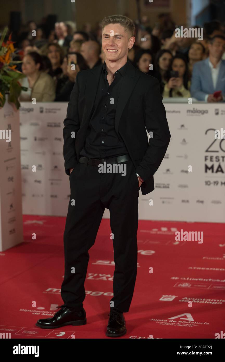 Malaga, Spain. 11th Mar, 2023. Spanish actor Patrick Criado poses on ...