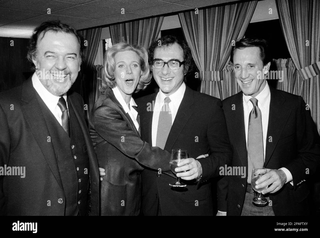 In a file photo, from left to right, director Peter Hall, actress ...