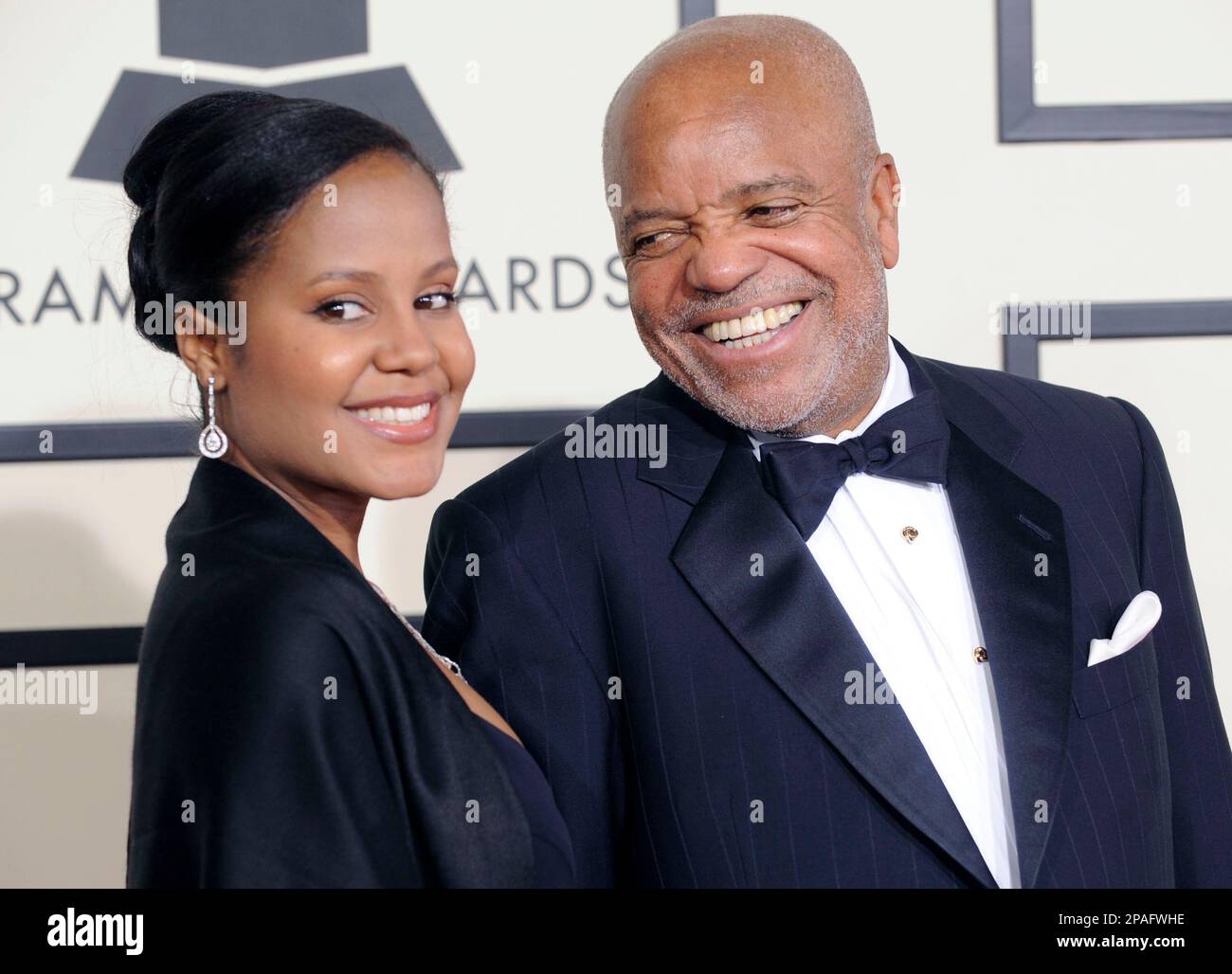 Berry Gordy, right, and his granddaughter, Autumn Jackson, arrive at ...