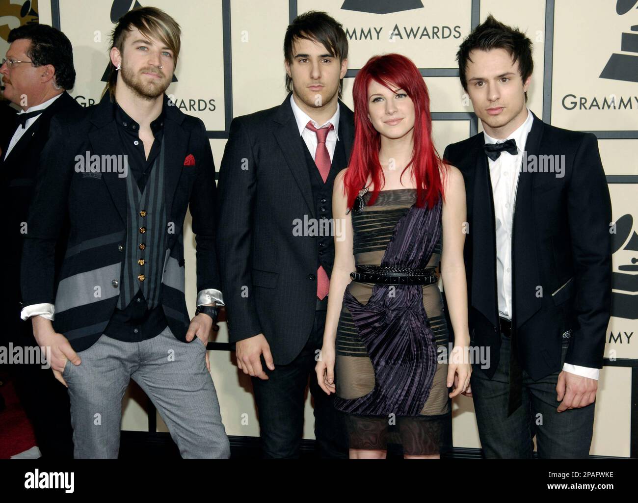Musical group Paramore arrives at the 50th Annual Grammy Awards on ...