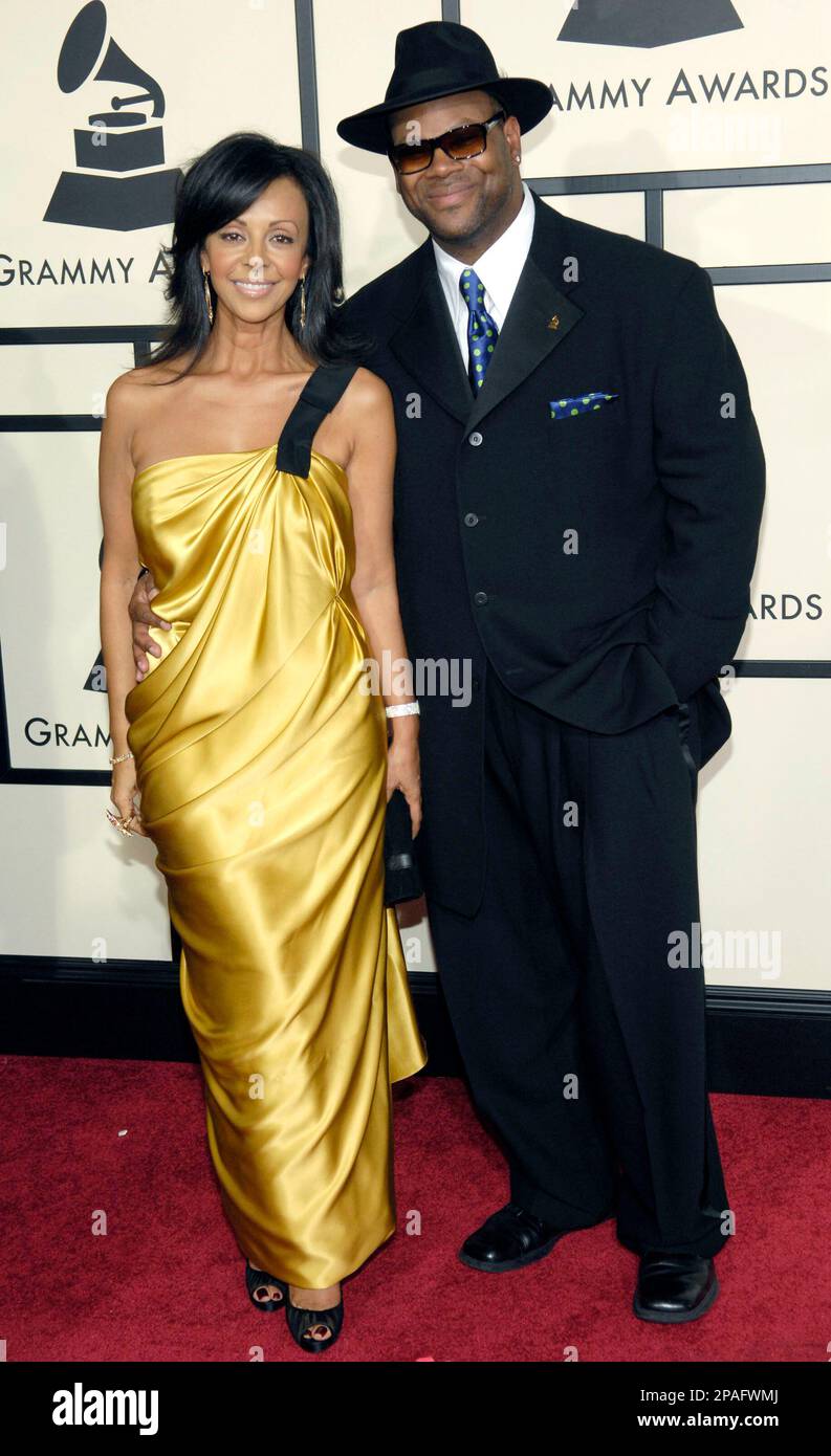 Jimmy Jam, right, and his wife, Lisa Harris, arrive at the 50th Annual ...