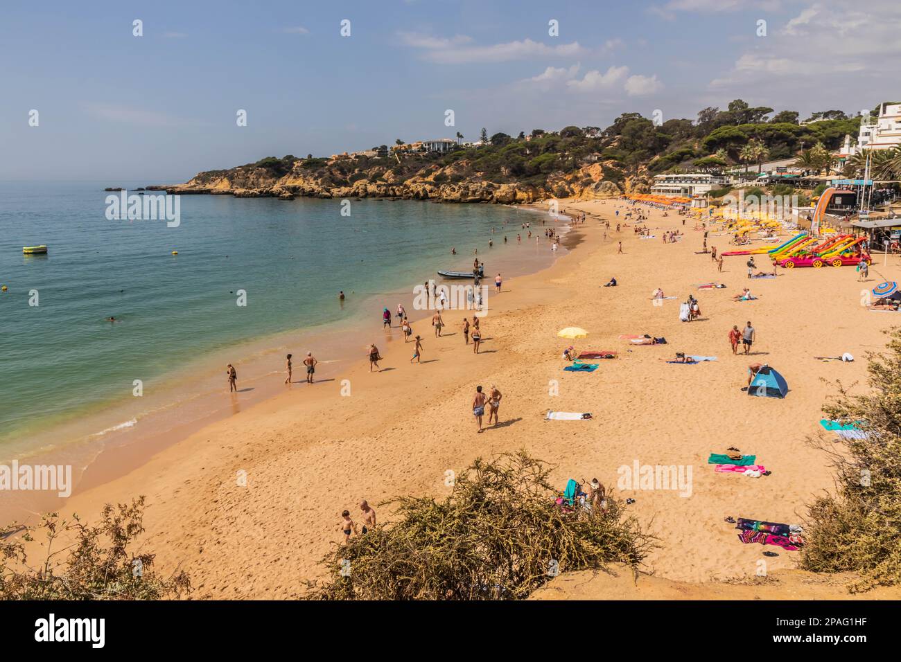 Oura Beach, Albufeira, Algarve, Portugal Stock Photo - Alamy