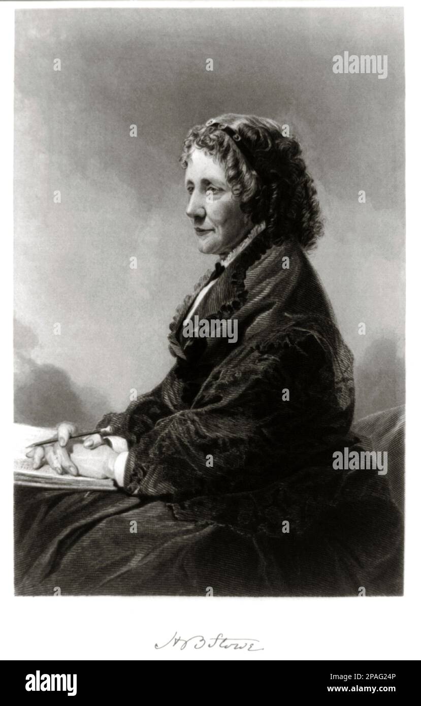 The american abolitionist and novelist , woman writer , HARRIET BEECHER STOWE ( 1811 - 1896 ...