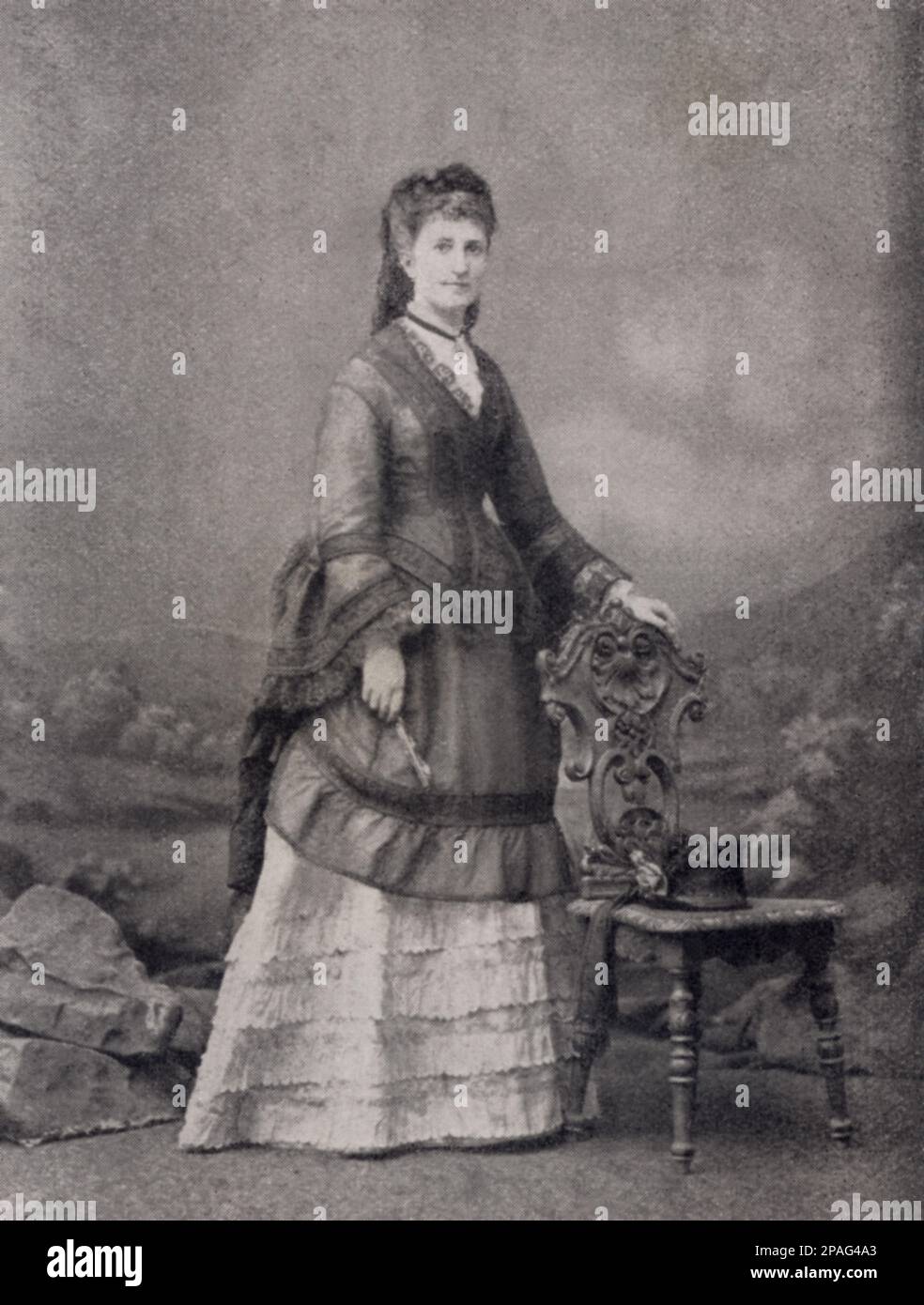 1870 ca , Rome , ITALY : The italian Marchesa CRISTINA MARIA THEODOLI ...