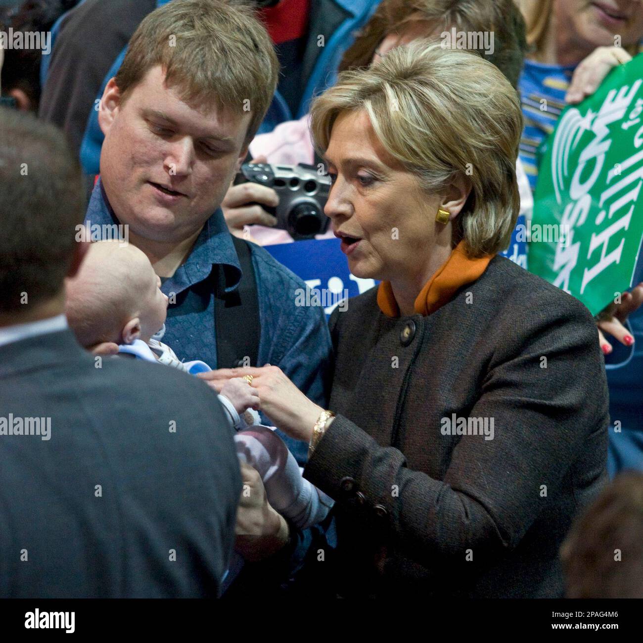 Democratic presidential hopeful, Sen. Hillary Rodham Clinton, D-N.Y ...