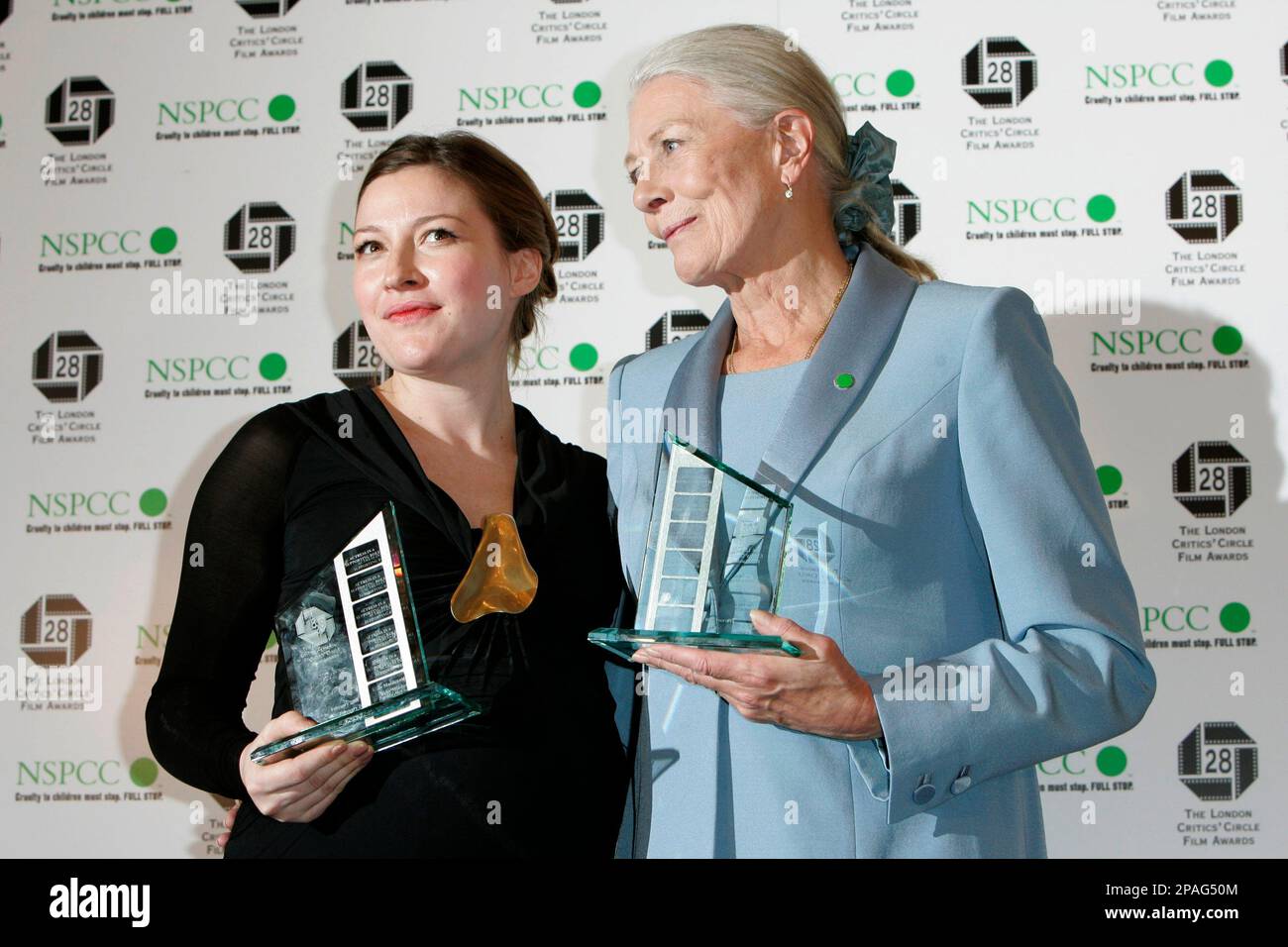 British actresses Kelly Macdonald and Vanessa Redgrave with their Best ...