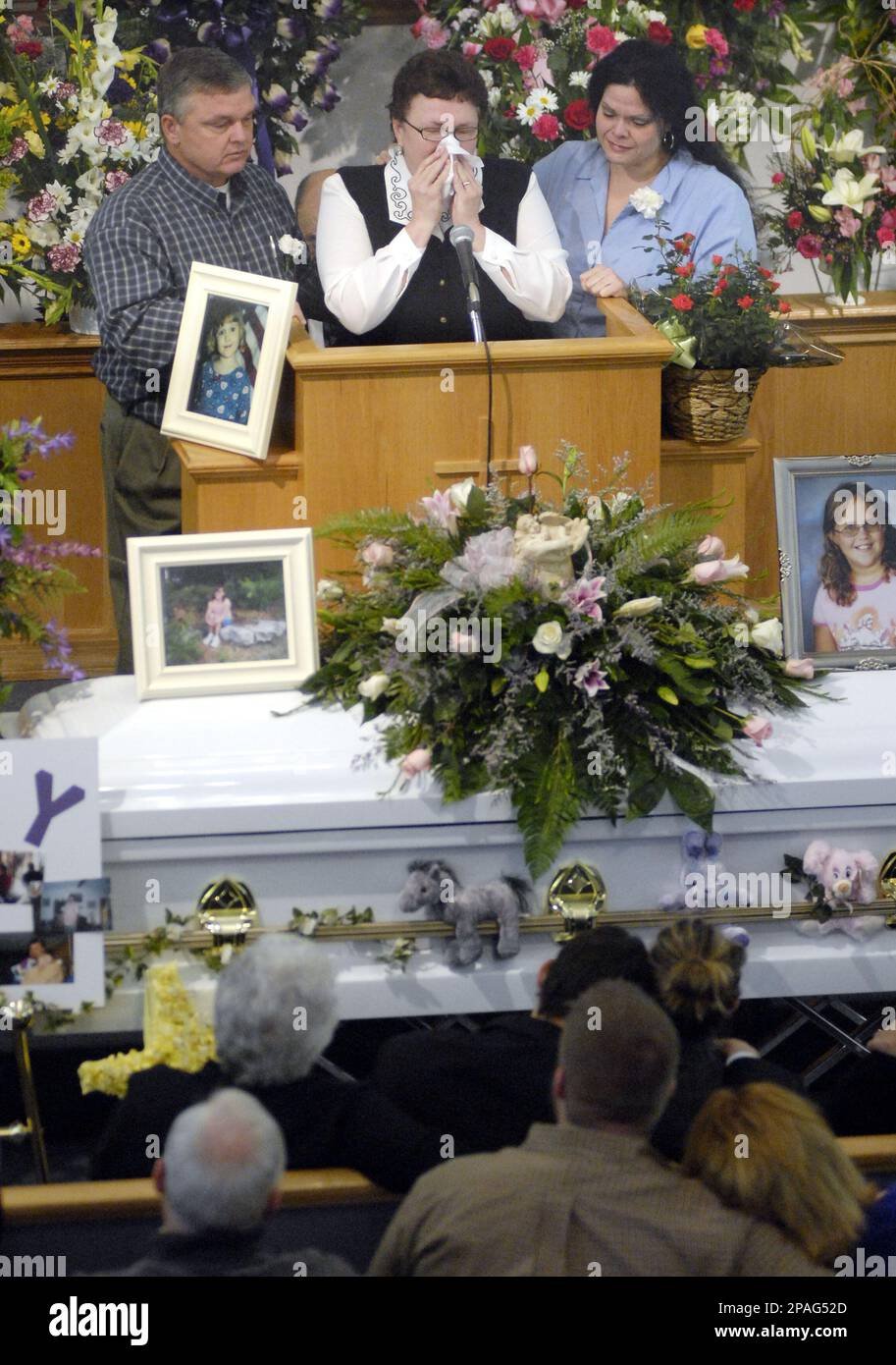 At the podium from left, Stacy Kizer, Scotty Manning, and Kelley Kizer ...