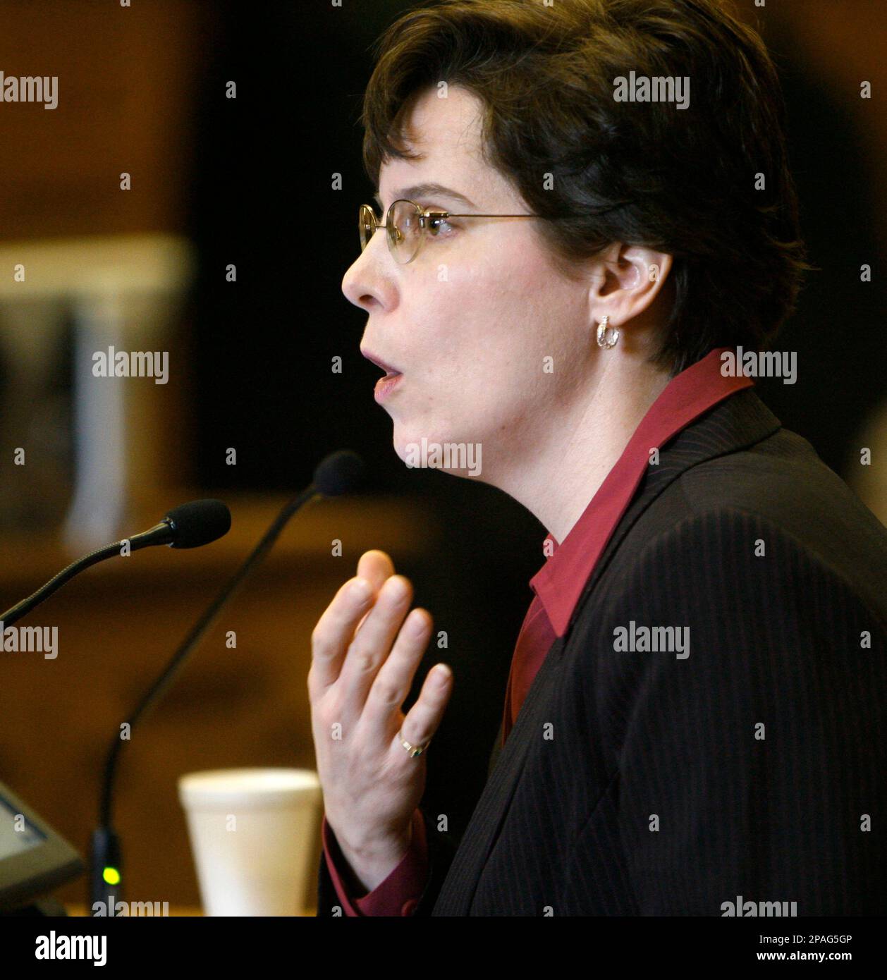 Summit county chief medical examiner Dr. Lisa Kohler testifies during ...