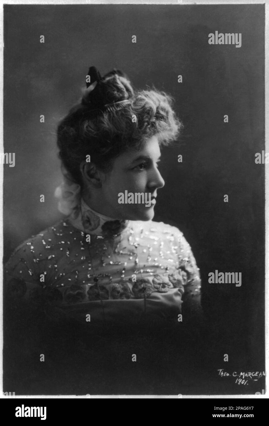 1901 , USA : The american woman poet and writer ELLA WHEELER WILCOX ...