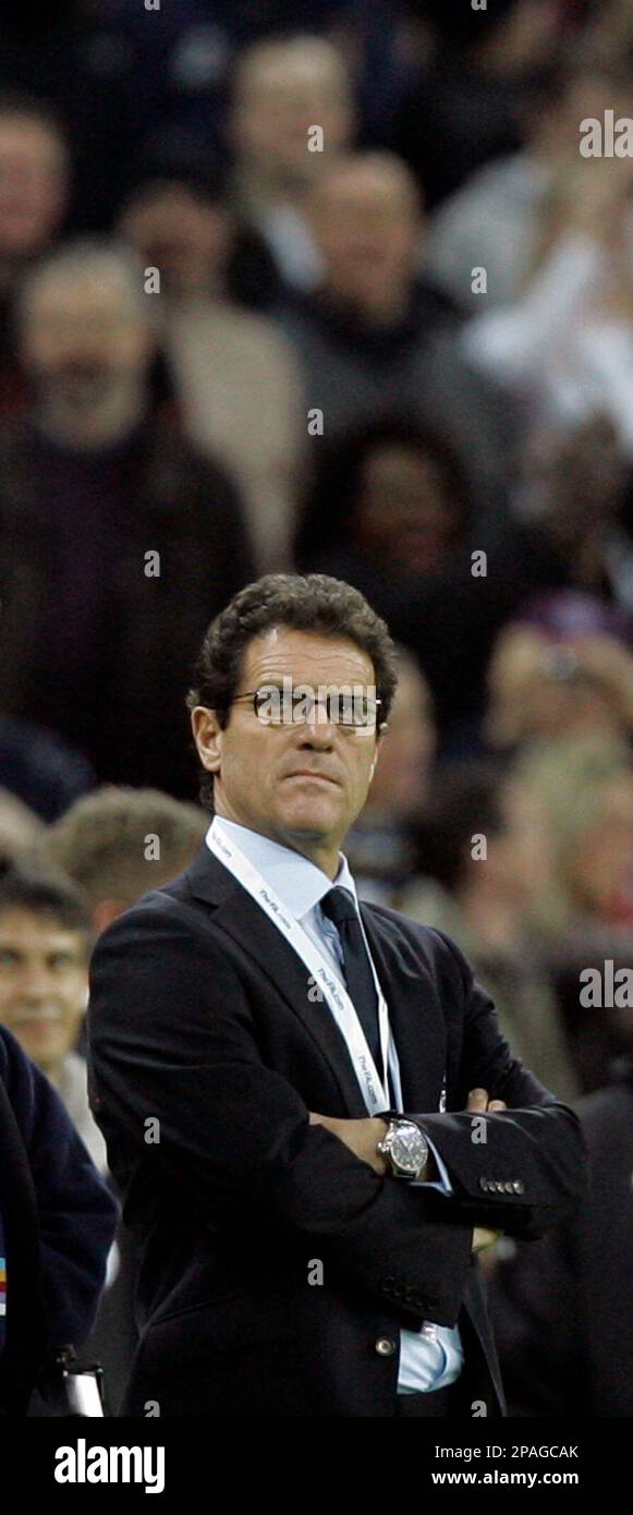 England's national soccer team's new Italian manager Fabio Capello ...