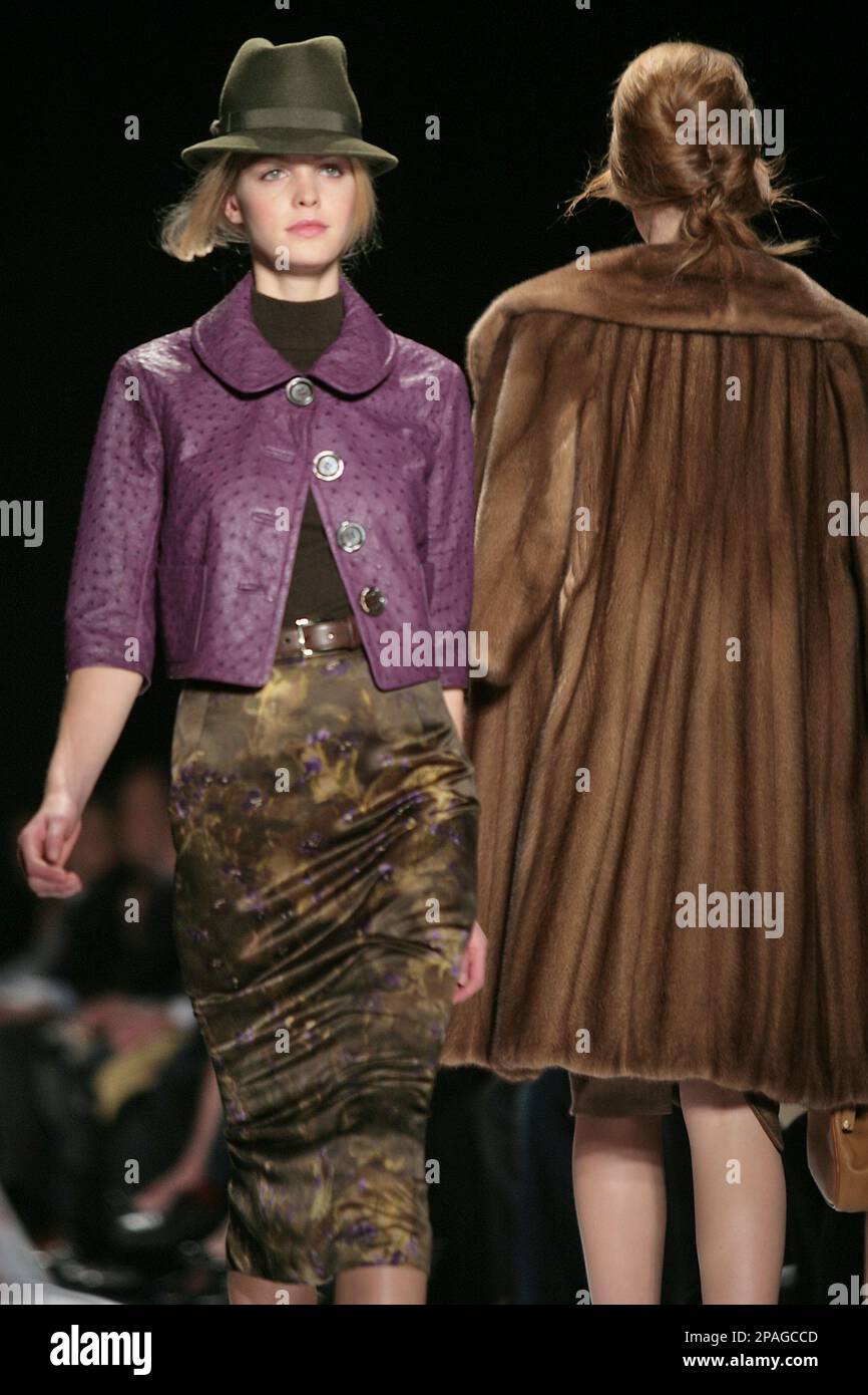 Fashion from the 2008 collection of Michael Kors is modeled during ...