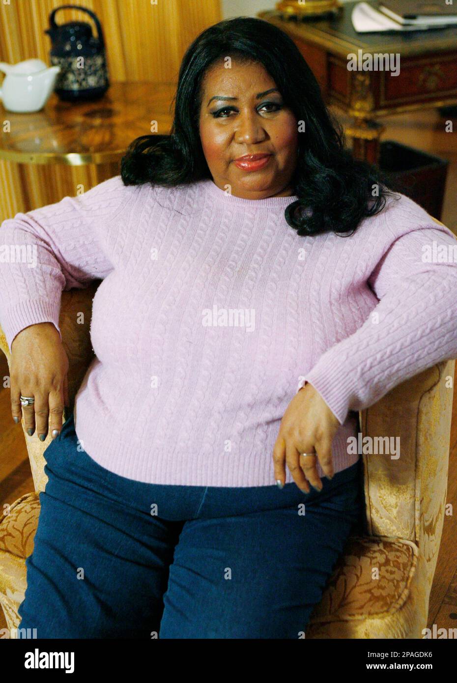 Singer Aretha Franklin poses for a portrait in Beverly Hills, Calif. on ...