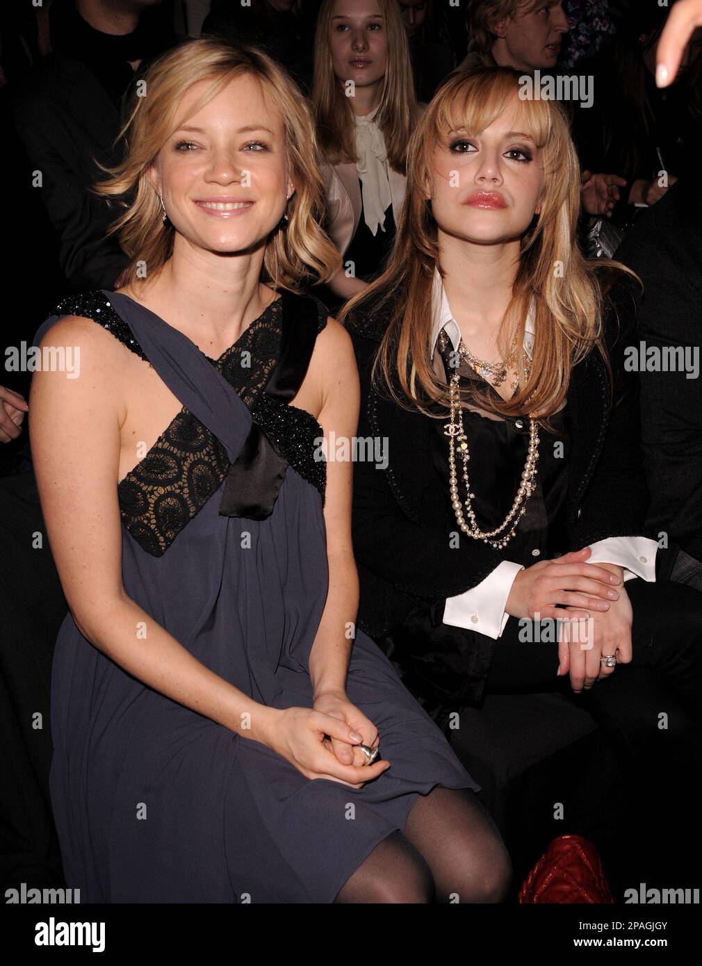 Actors Amy Smart, left, and Brittany Murphy attend the Max Azria 2008 ...