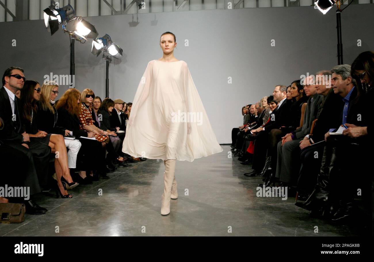 The fall 2008 collection of Halston is modeled during Fashion Week in ...