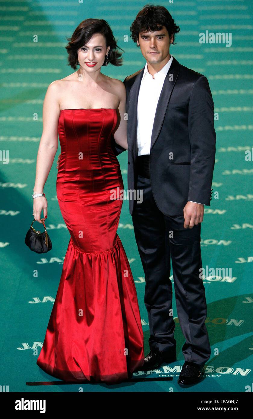 Argentina's actress Natalia Verbeke and her boyfriend Spanish ...