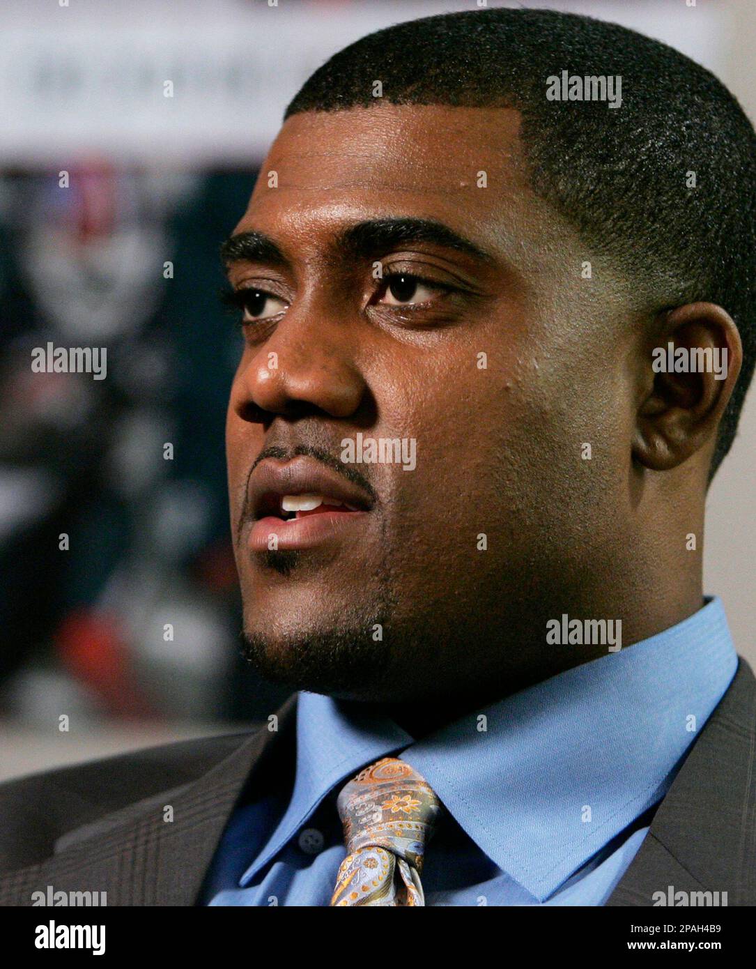 Buffalo Bills tight end Kevin Everett speaks during an interview ...