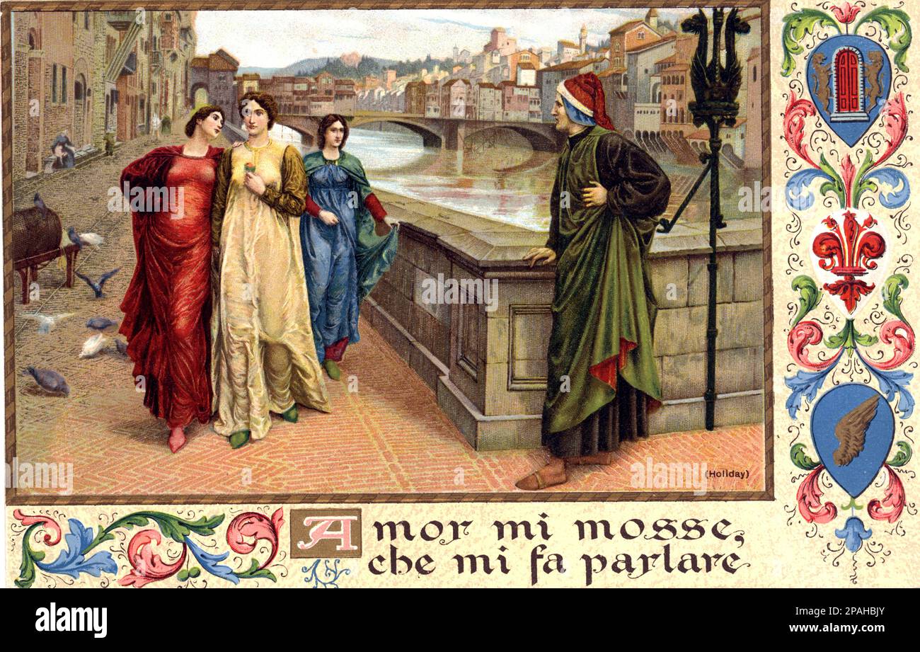 The italian poet DANTE ALIGHIERI ( Firenze, 1265 – Ravenna, 13 ...