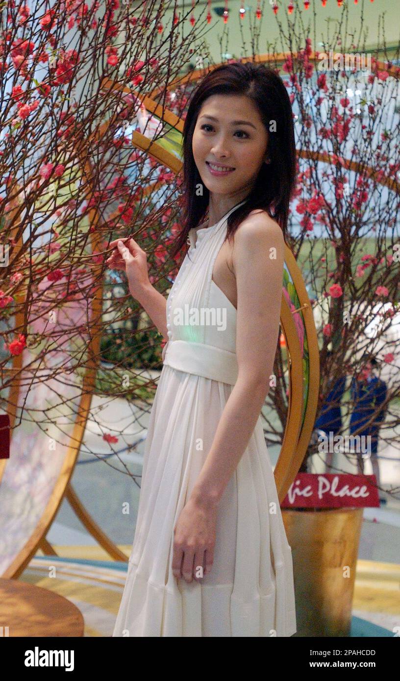 Hong Kong actress Niki Chow attends an event to celebrate the Chinese ...