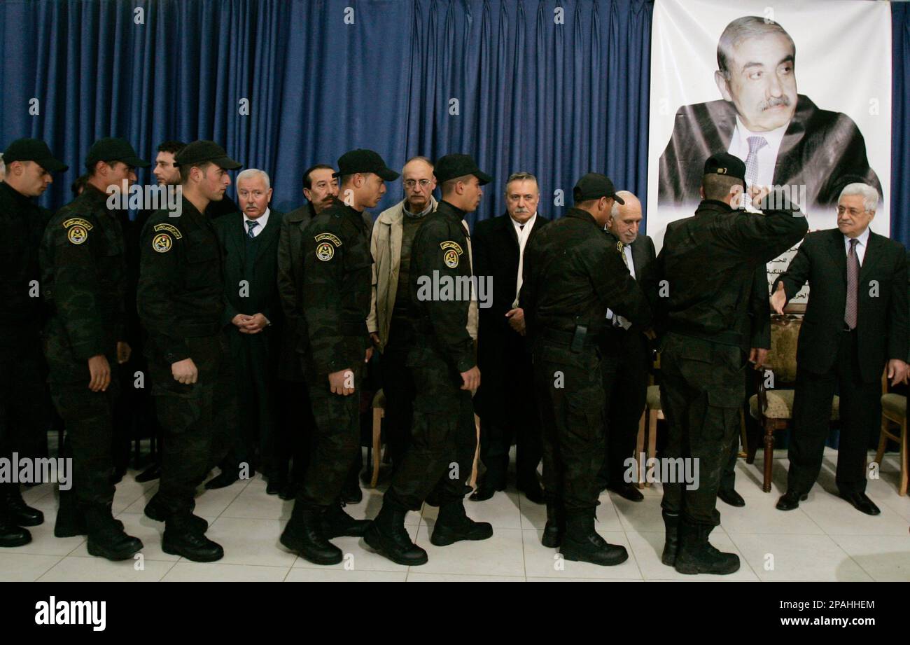 A portrait of of George Habash, the founder of the Popular Front for ...