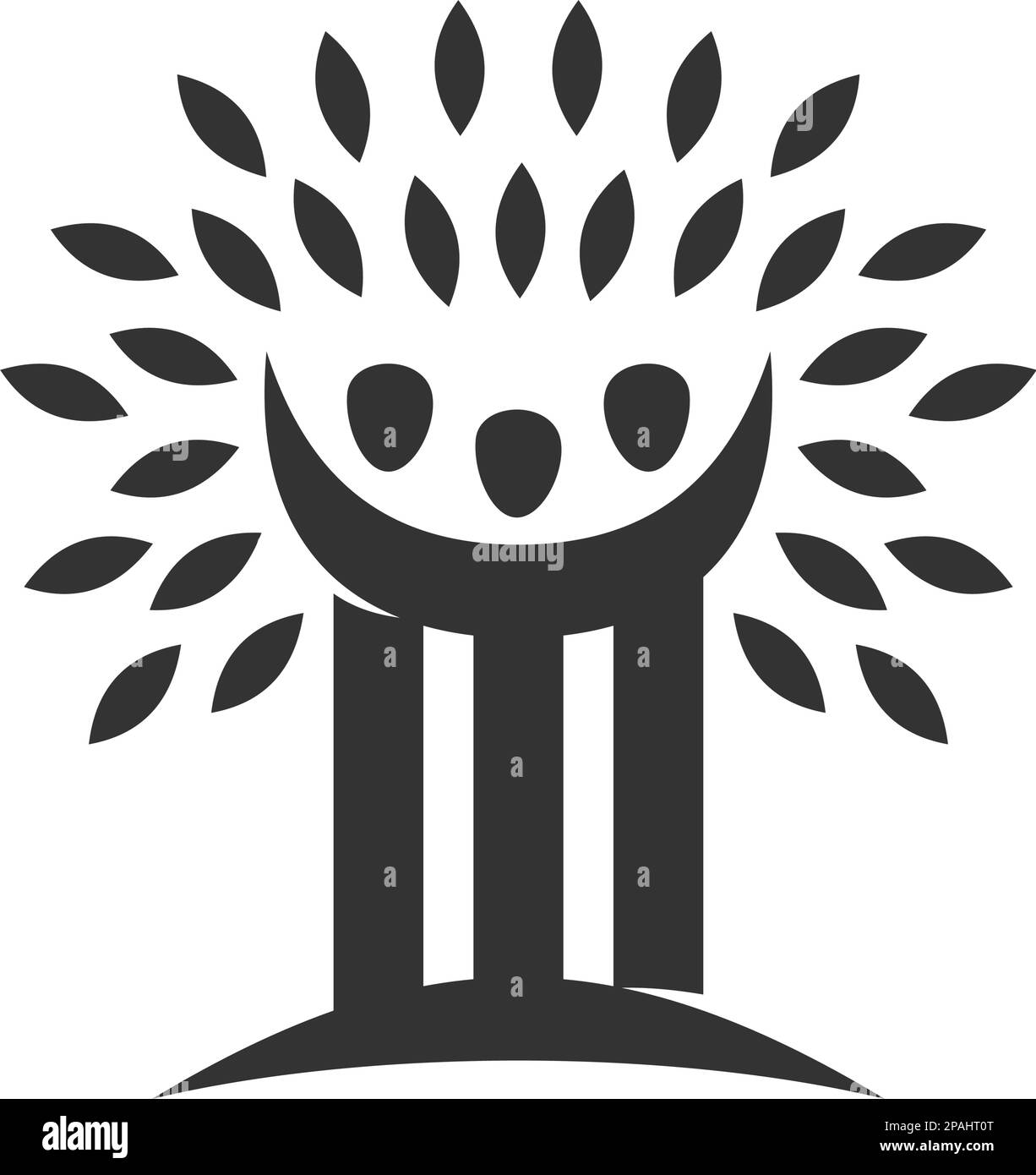 People Tree Vector Logo Template template Icon Illustration Brand ...