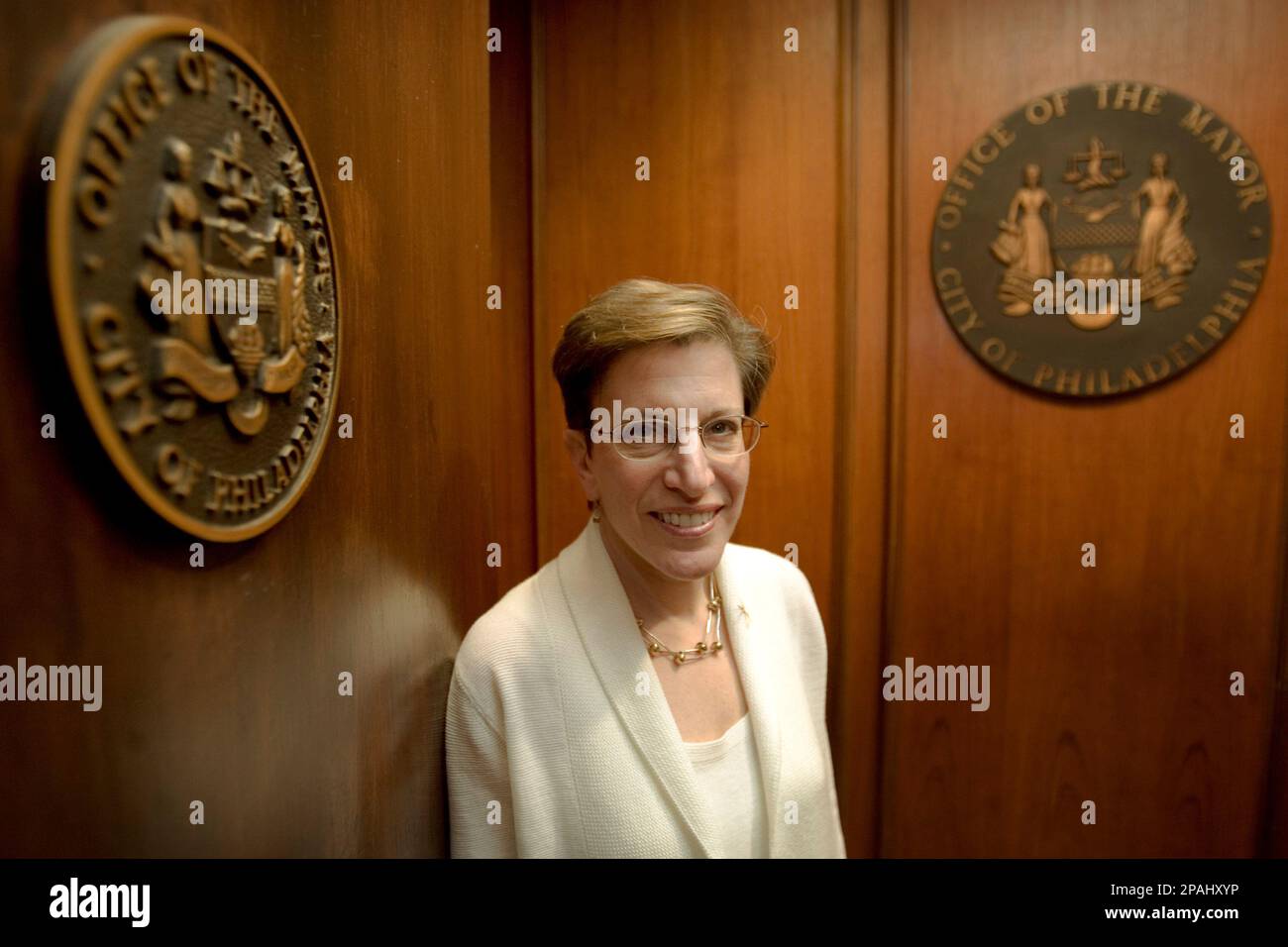 Joan Markman poses for a photograph near her office at City Hall in ...