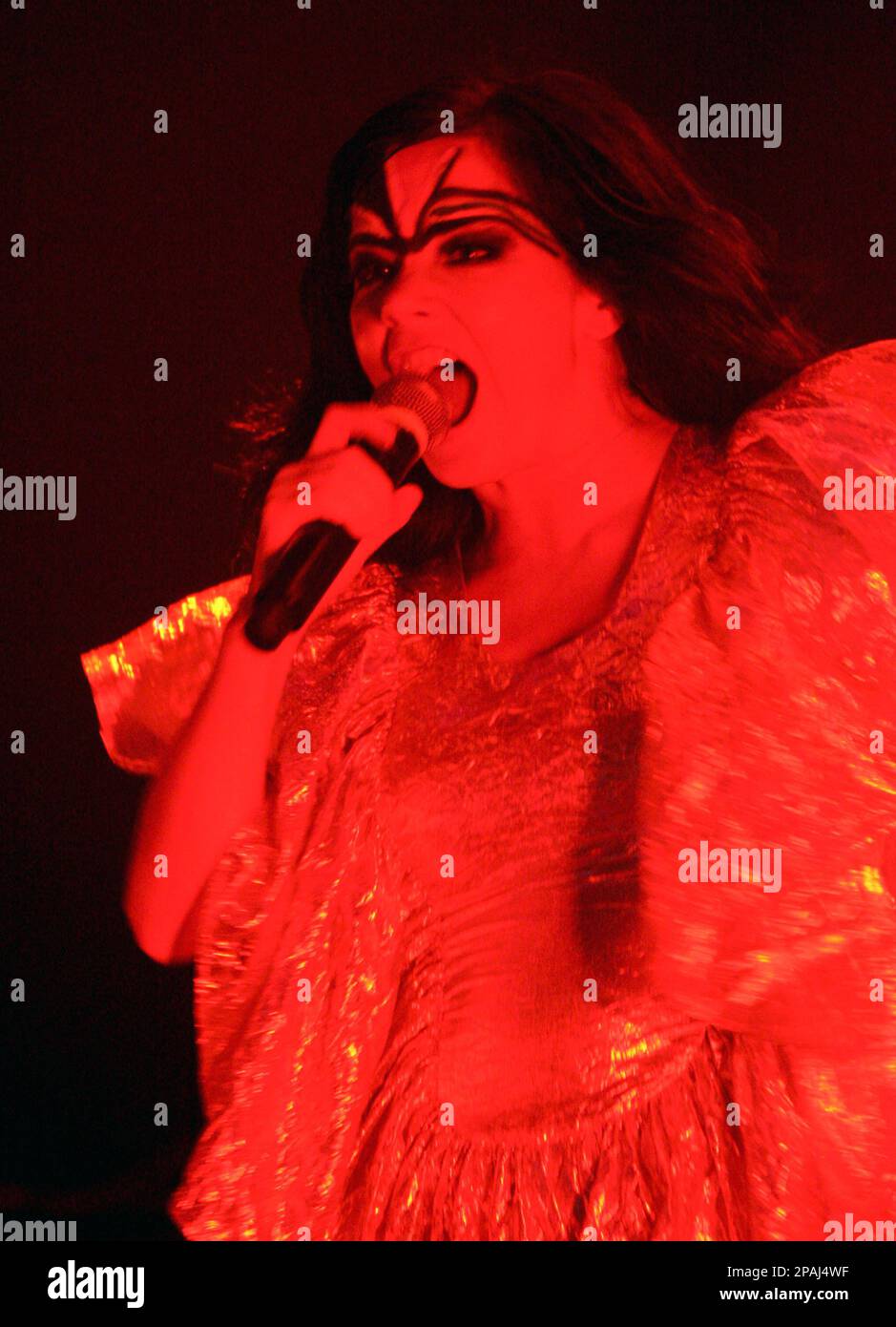 Icelandic singer Bjork performs at the Sydney Opera House in Sydney ...