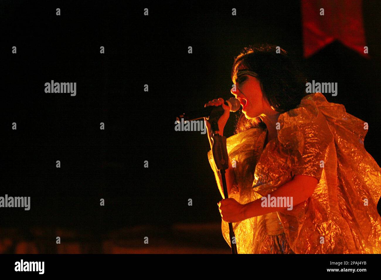Icelandic singer Bjork performs at the Sydney Opera House in Sydney ...