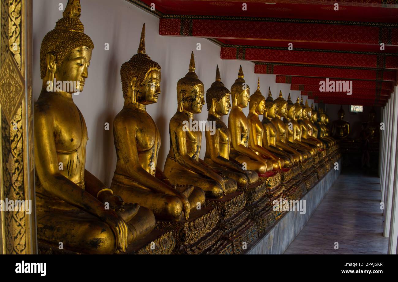 Wat Pho, the Temple of the Reclining Buddha, is a stunning temple in Bangkok known for its giant ...