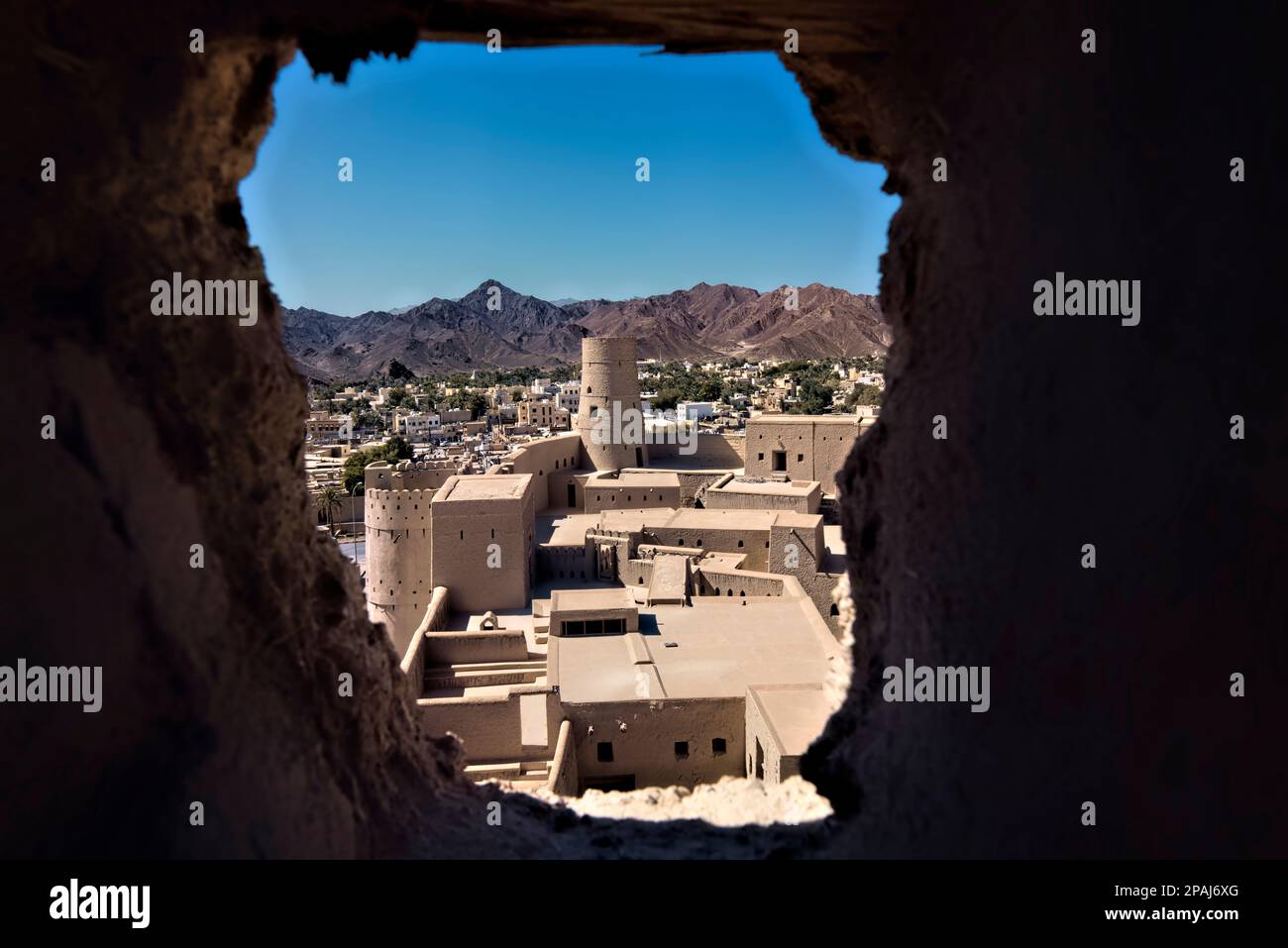 Inside the UNESCO World Heritage Bahla Fort, Bahla, Oman Stock Photo ...