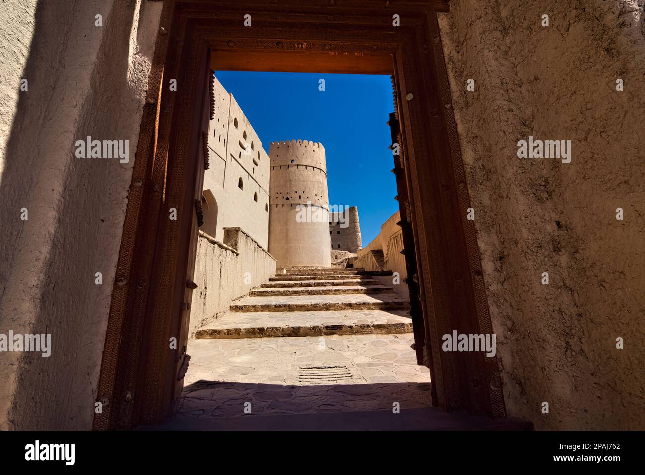 Inside the UNESCO World Heritage Bahla Fort, Bahla, Oman Stock Photo ...