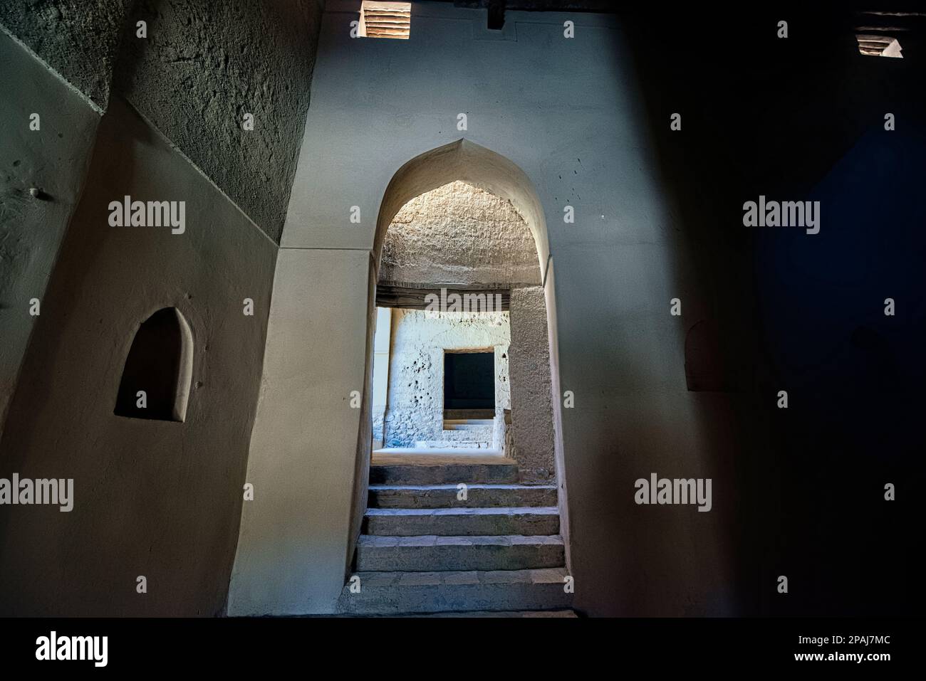 Inside the UNESCO World Heritage Bahla Fort, Bahla, Oman Stock Photo ...
