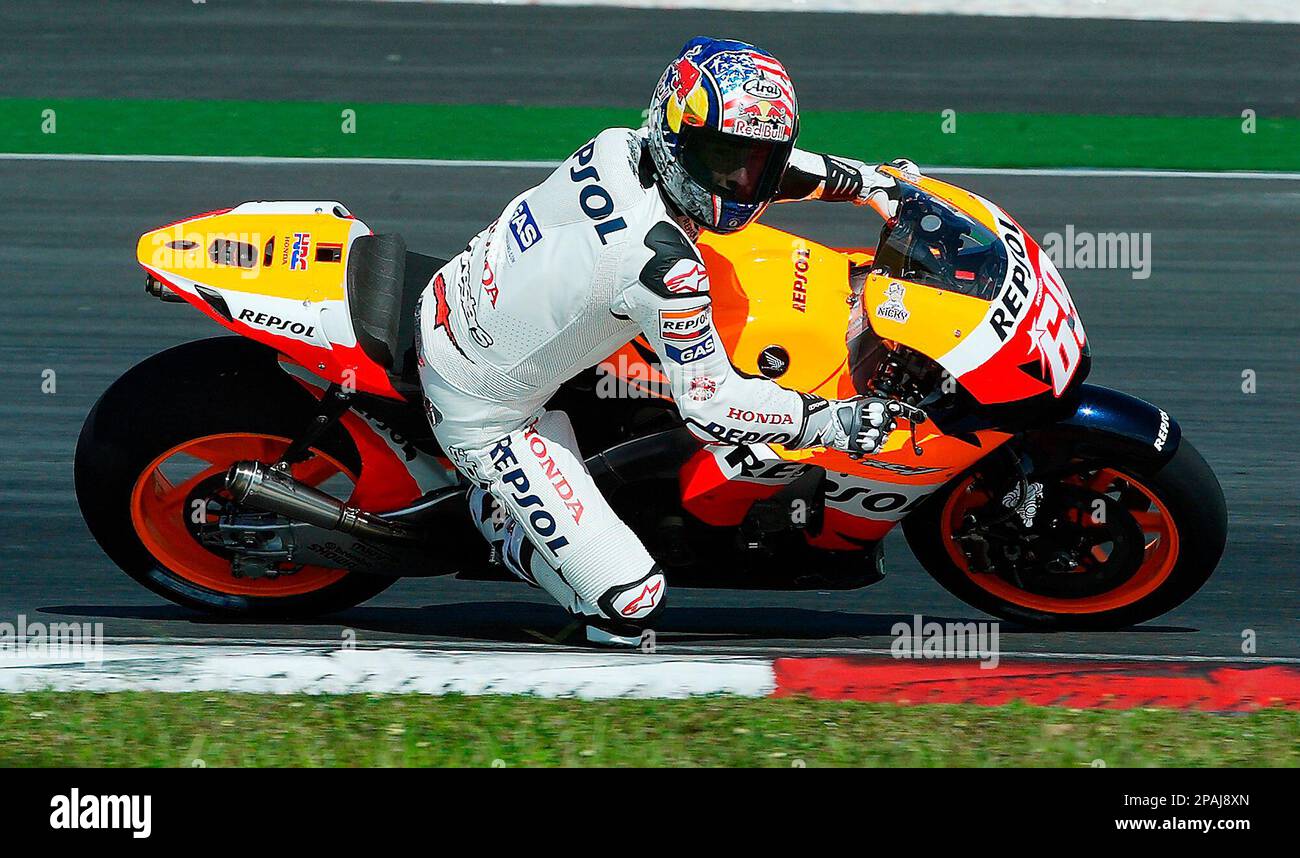 U.S.'s Nicky Hayden in action during a MotoGP test at the International ...