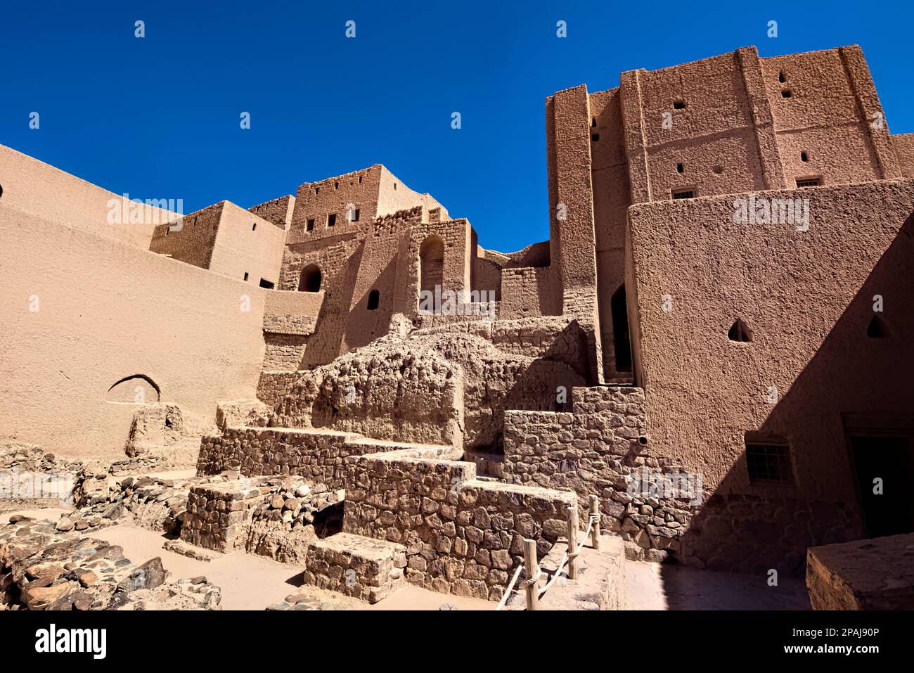 Inside the UNESCO World Heritage Bahla Fort, Bahla, Oman Stock Photo ...