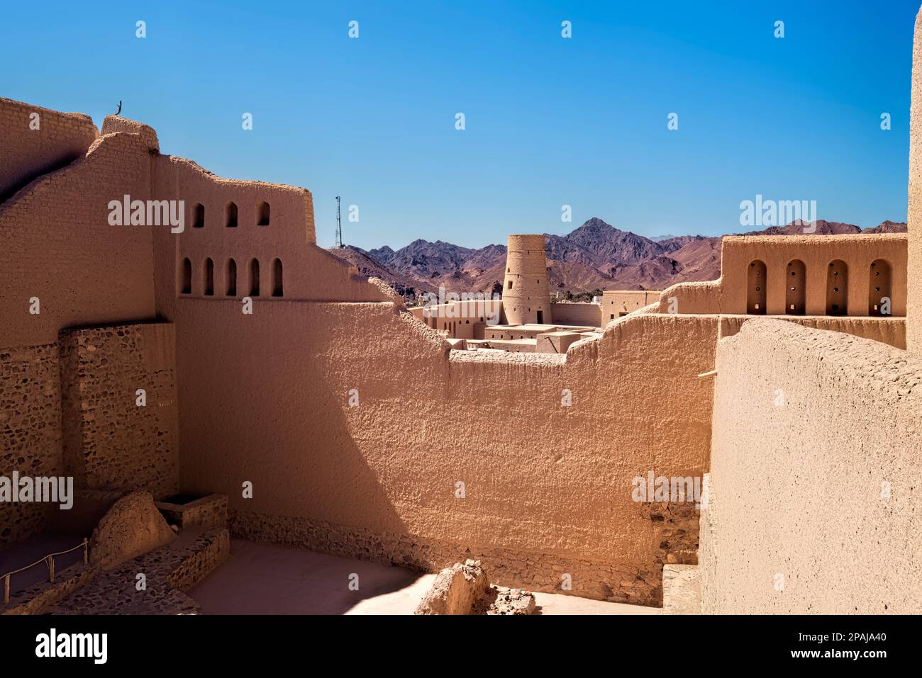 Inside the UNESCO World Heritage Bahla Fort, Bahla, Oman Stock Photo ...