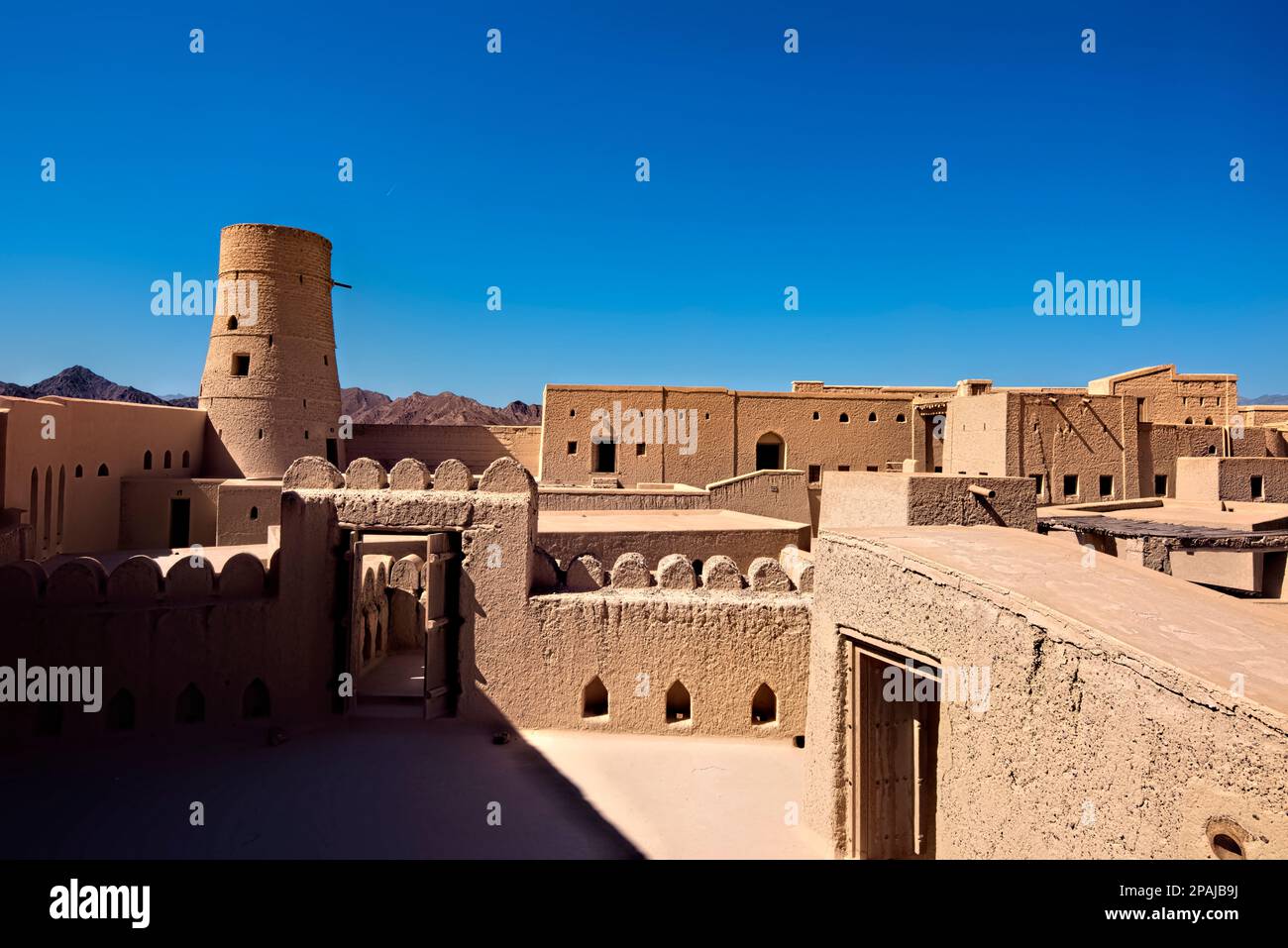 Inside the UNESCO World Heritage Bahla Fort, Bahla, Oman Stock Photo ...