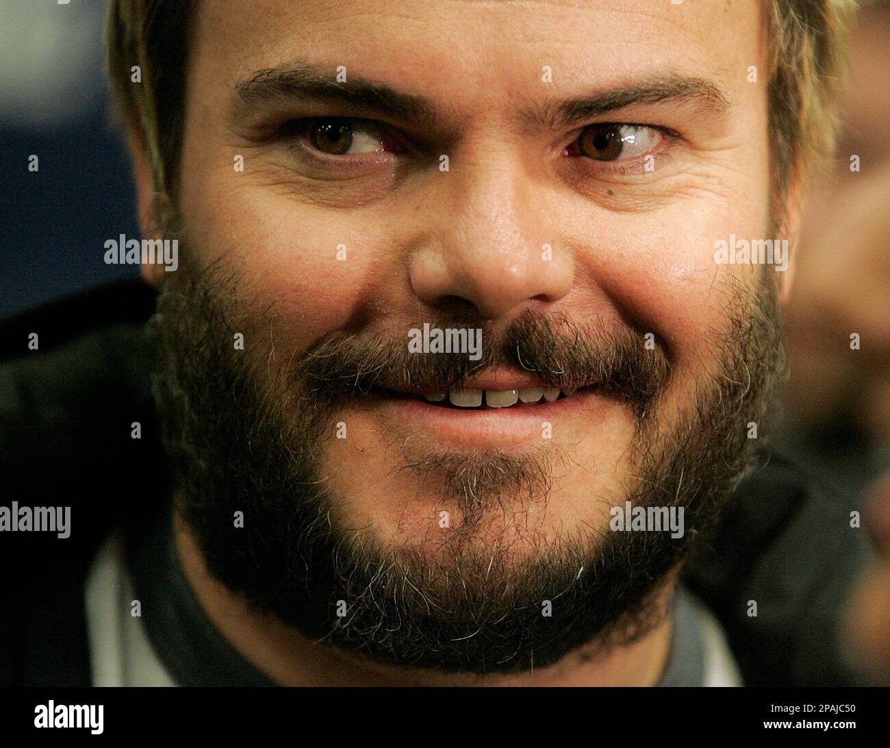 Actor Jack Black poses on the press line at the premiere of the feature ...