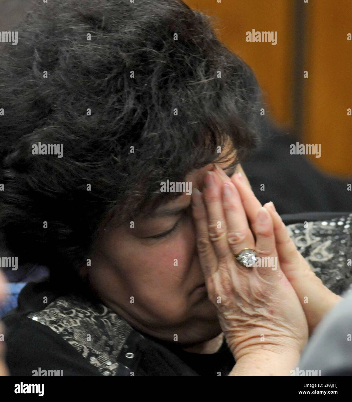 Joan Mack, Darren Mack's mother, reacts to statements made during ...