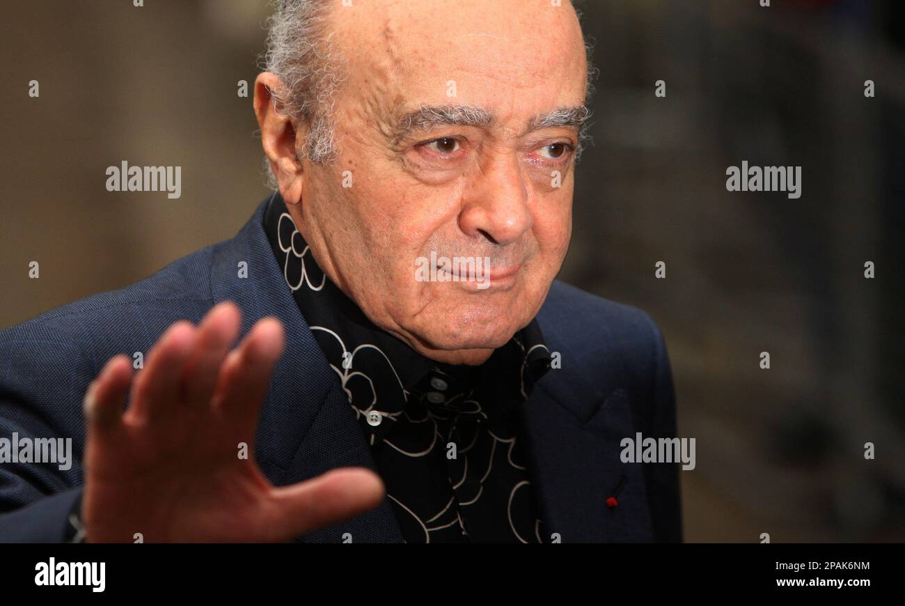 Mohamed Al Fayed, the father of Dodi Fayed, arrives to attend the ...