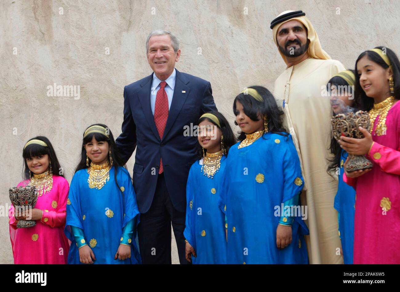 US President George W. Bush, left, and United Arab Emirates Vice ...