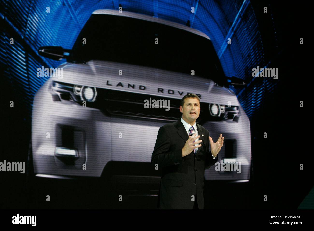 Phil Popham, managing director of Land Rover, introduces the LRX ...