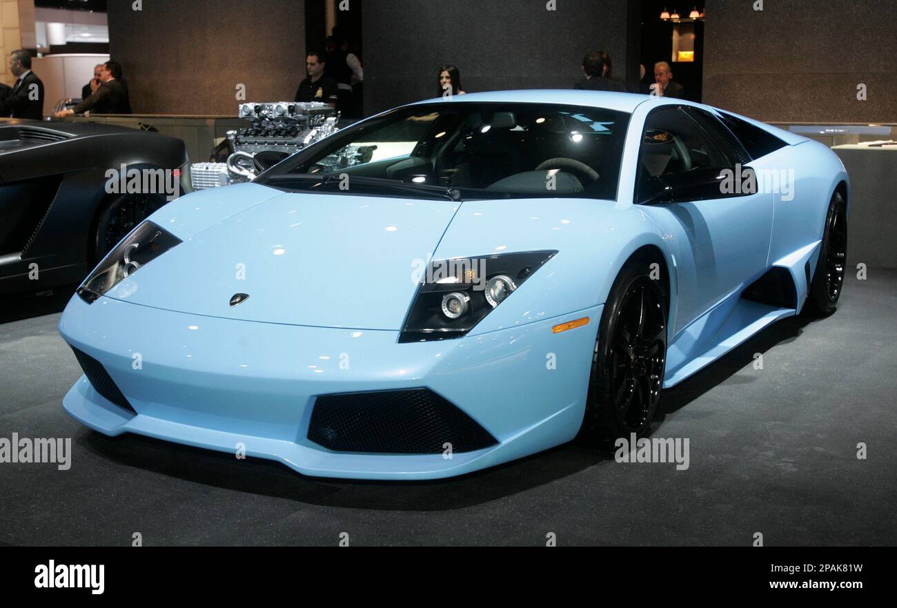 Baby Blue Lamborghini Murcielago