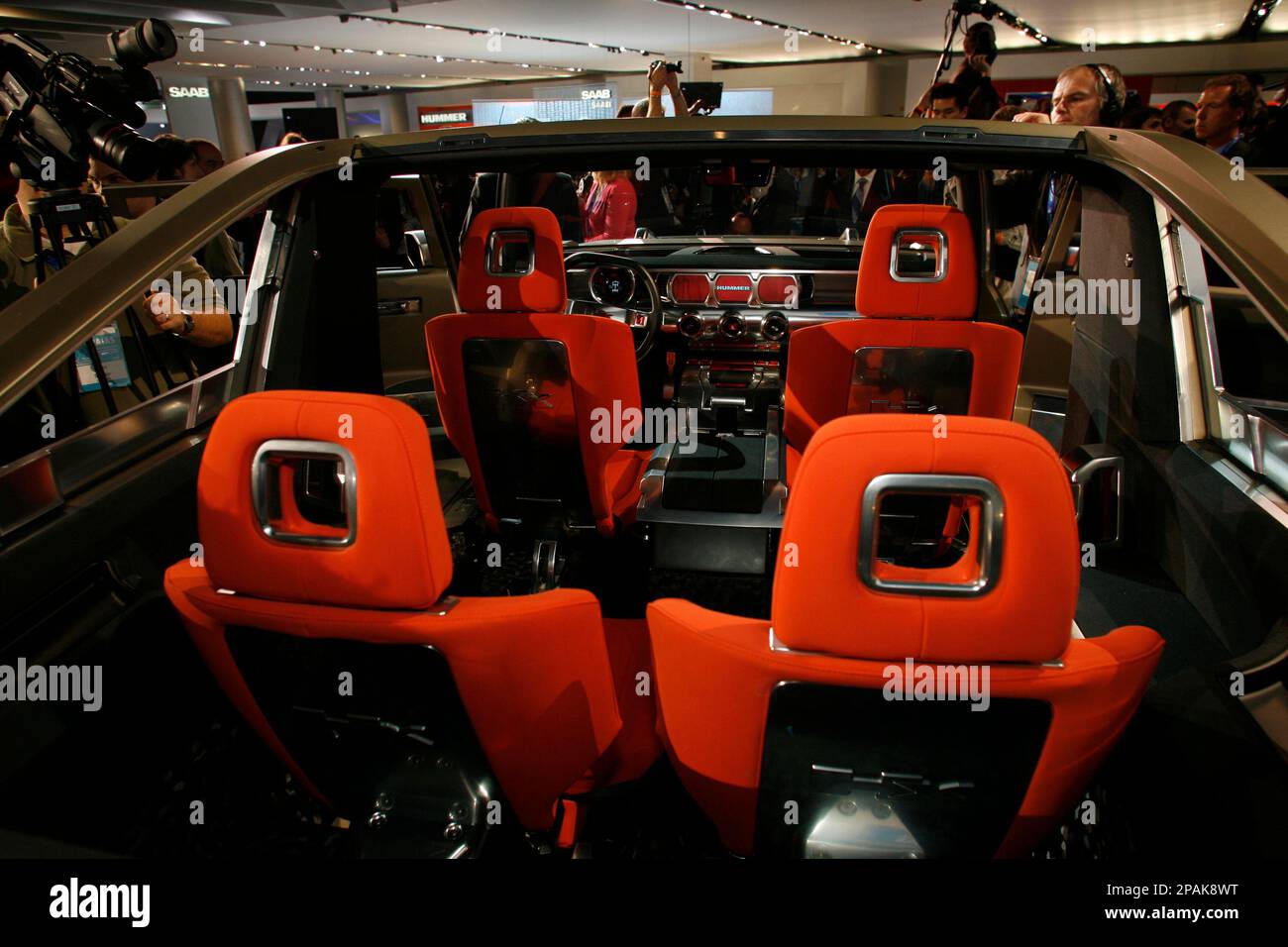 Interior of Hummer HX concept is shown at the North American ...