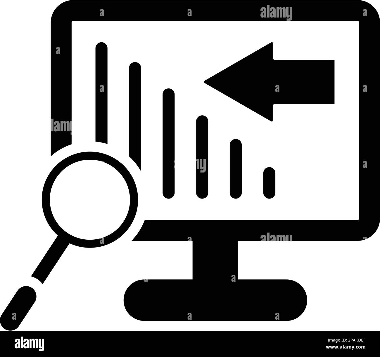 Web analytics icon - Use for commercial purposes, print media, web or any type of design ...