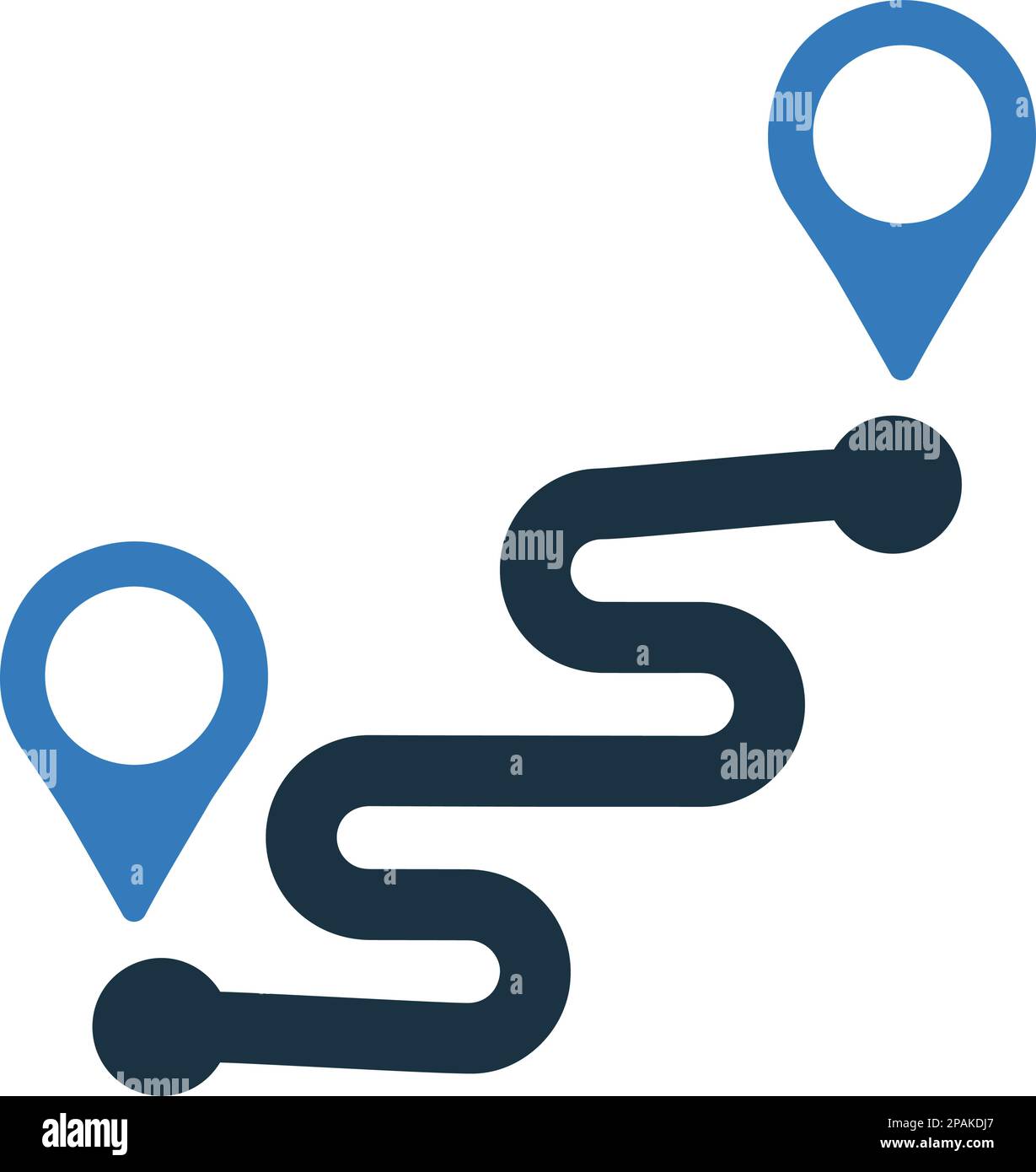 Location, road, route icon. Perfect use for print media, web, stock ...